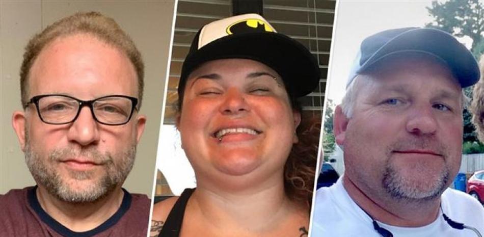 Benjamin Phillips, Rosanne Boyland y Kevin Greeson. Foto: NBC News.