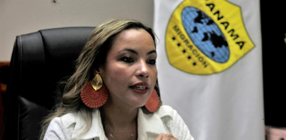 La subdirectora del Servicio Nacional de Migración (SNM) de Panamá, María Isabel Saravia, habla ...