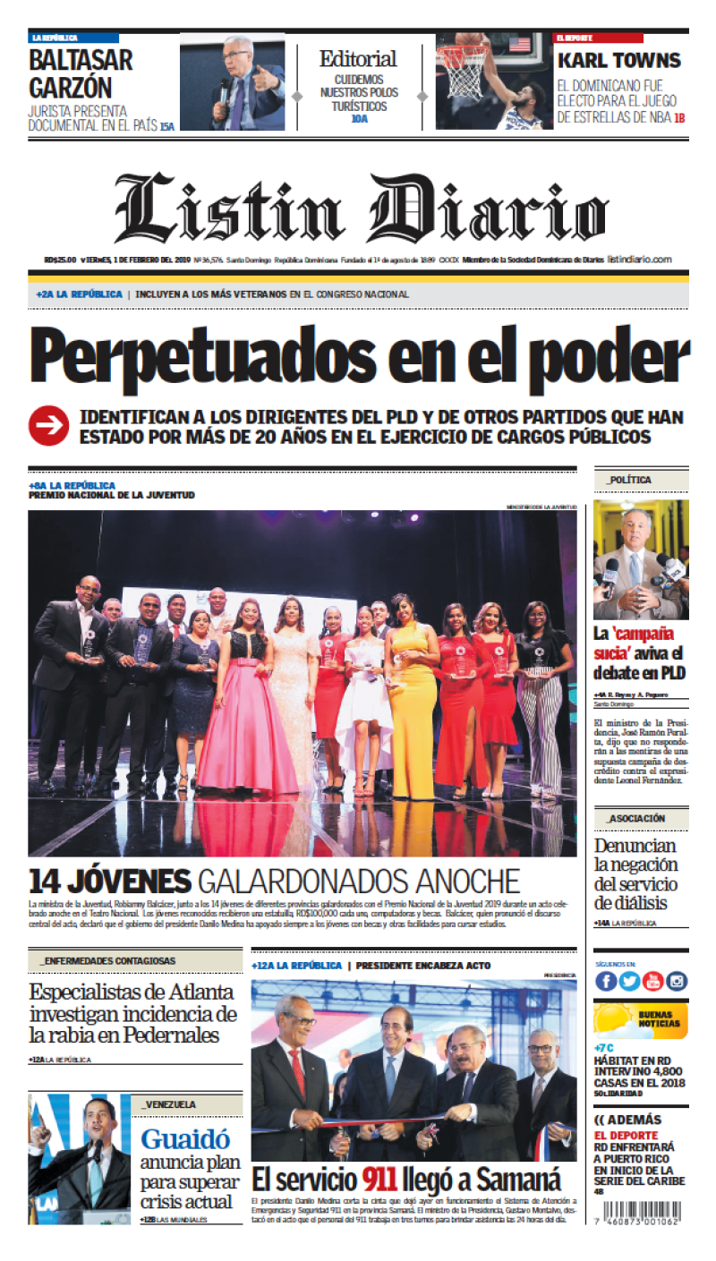 "La semana contada con las portadas de Listín Diario"| Listín Diario