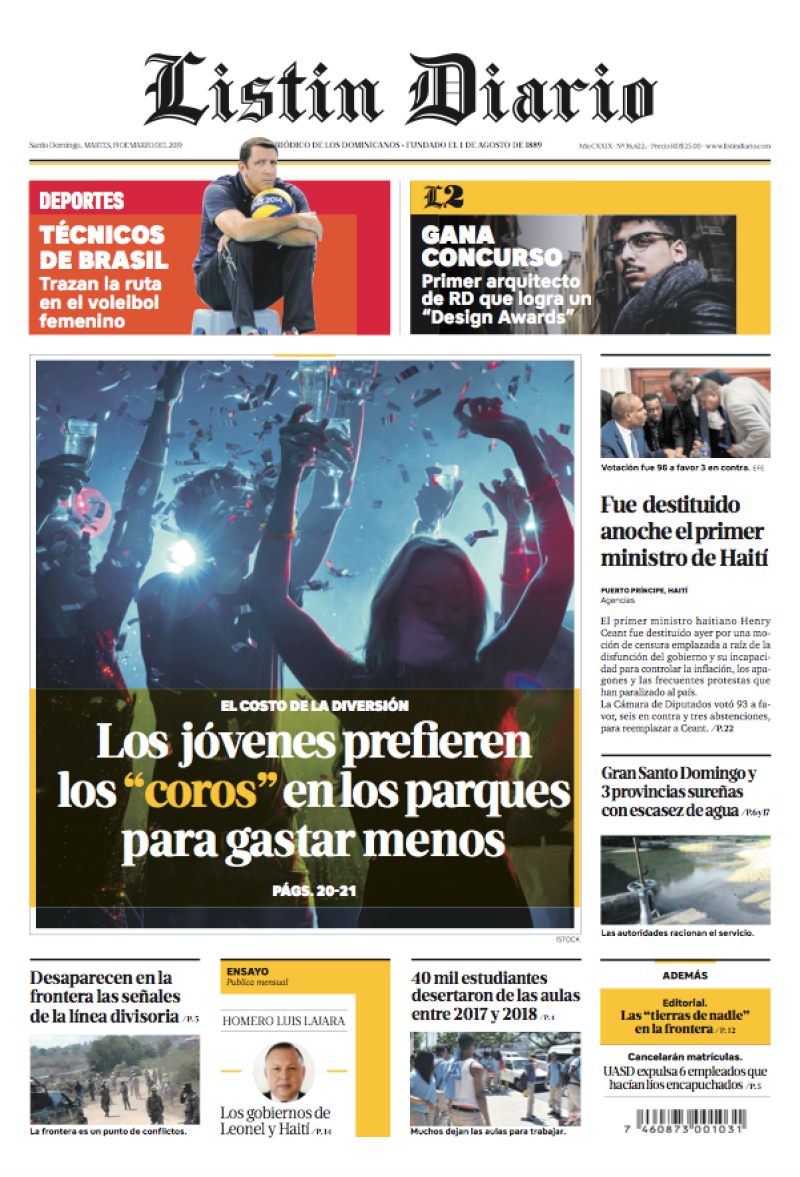 "La semana contada con las portadas del Listín Diario"| Listín Diario