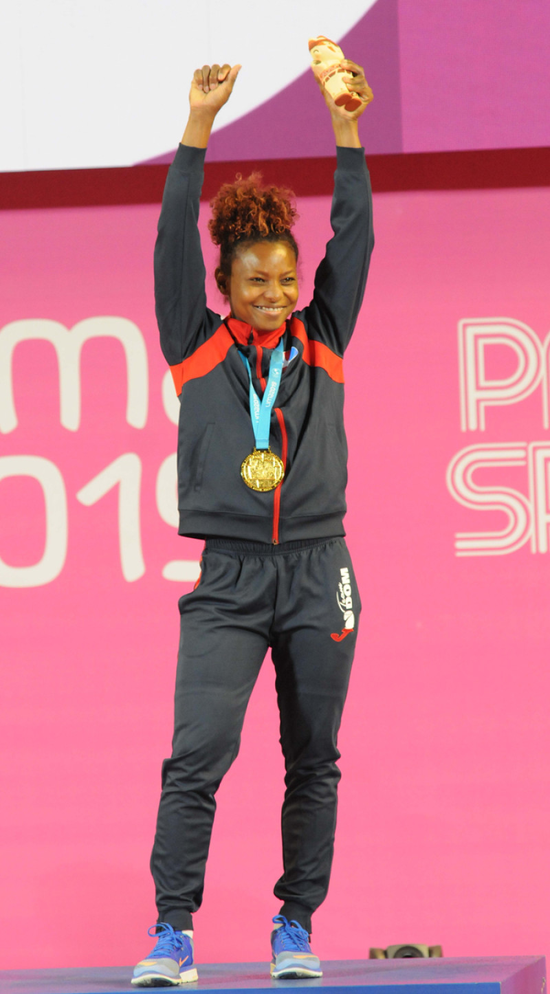 La petromacorisana Beatriz Pirón se creció en la plataforma de Lima.