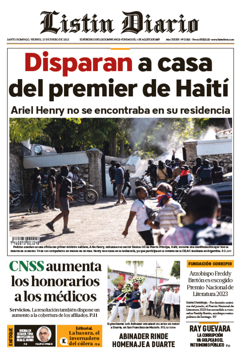 "Listín Diario 27-01-2023"| Listín Diario