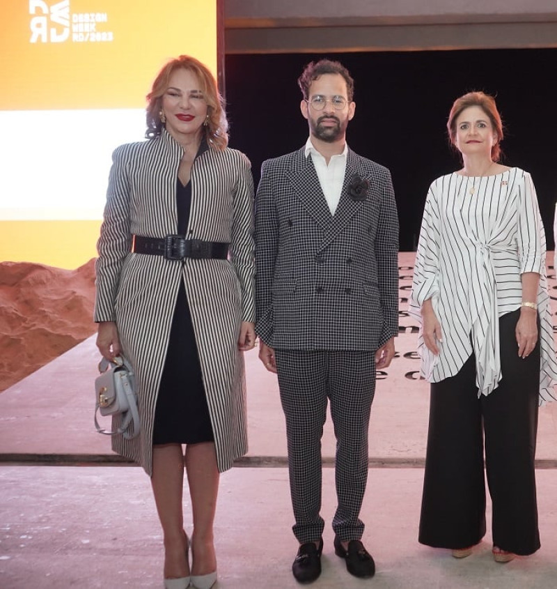 Milagros Germán, Jorge Brown Cott y Raquel Peña. Cortesía de los ...